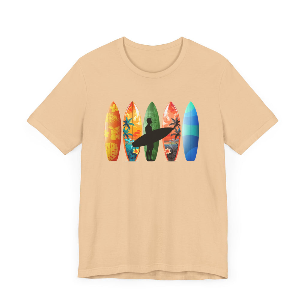 Surfboard Graphic Tee – Ride the Waves in Style – T&L Apparel Store